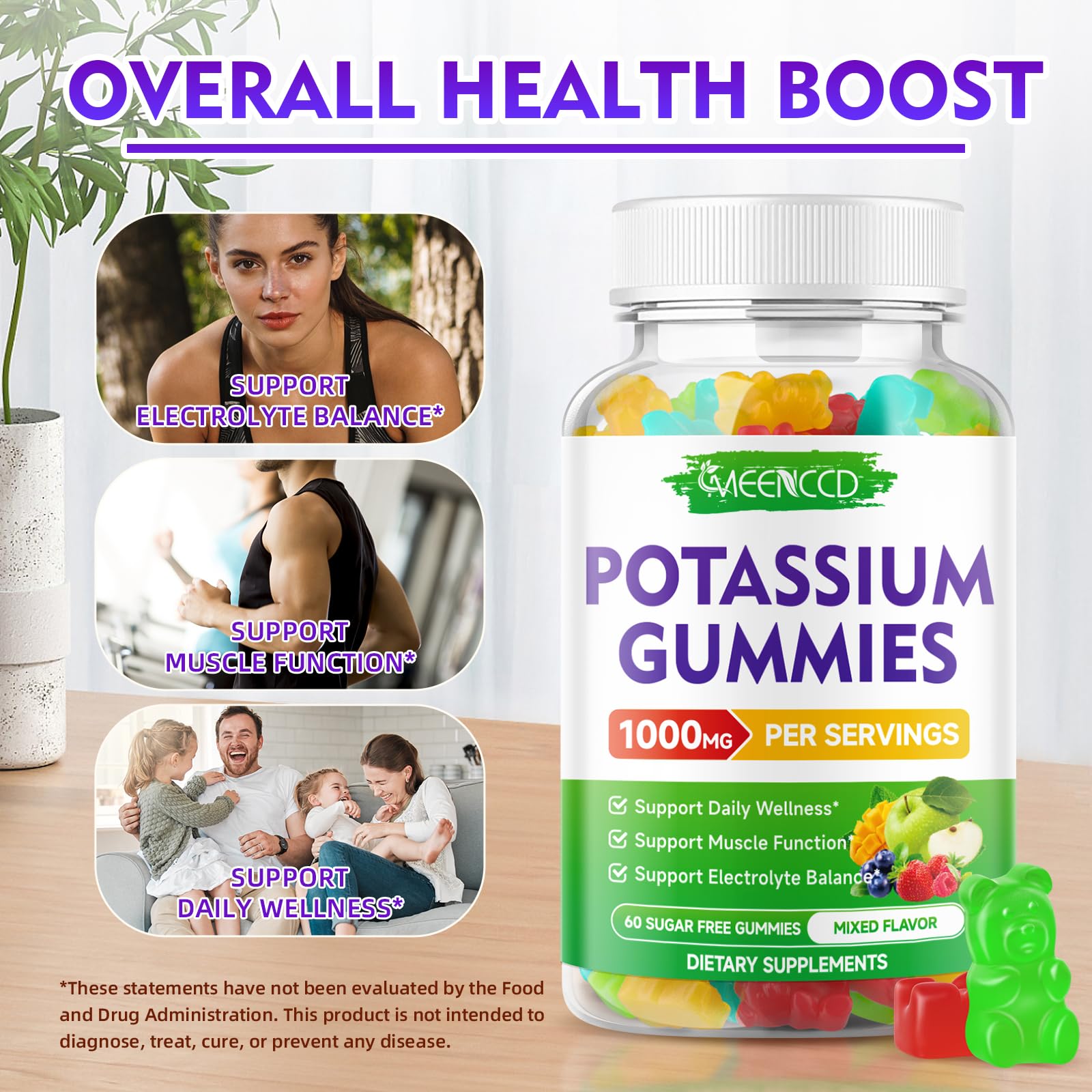 120 count potassium citrate gummies