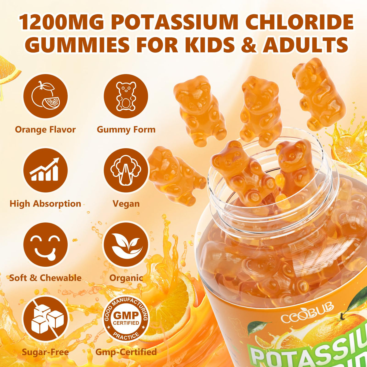 120 count potassium gummies for easy dosing