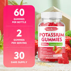 120 count potassium gummy bottle