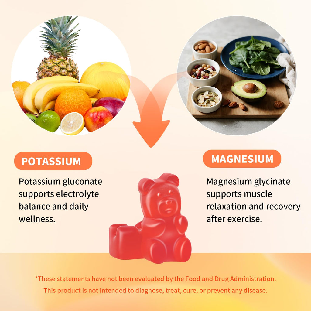 120 count potassium magnesium gummies