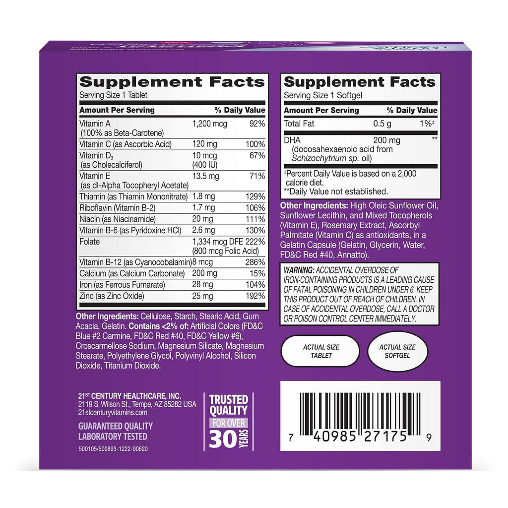 120 count prenatal DHA tablets