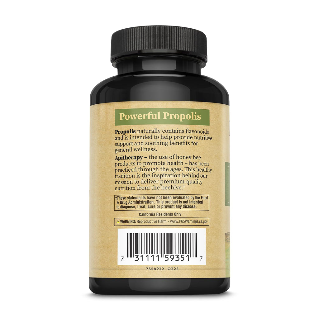 120 count propolis plastic bottle