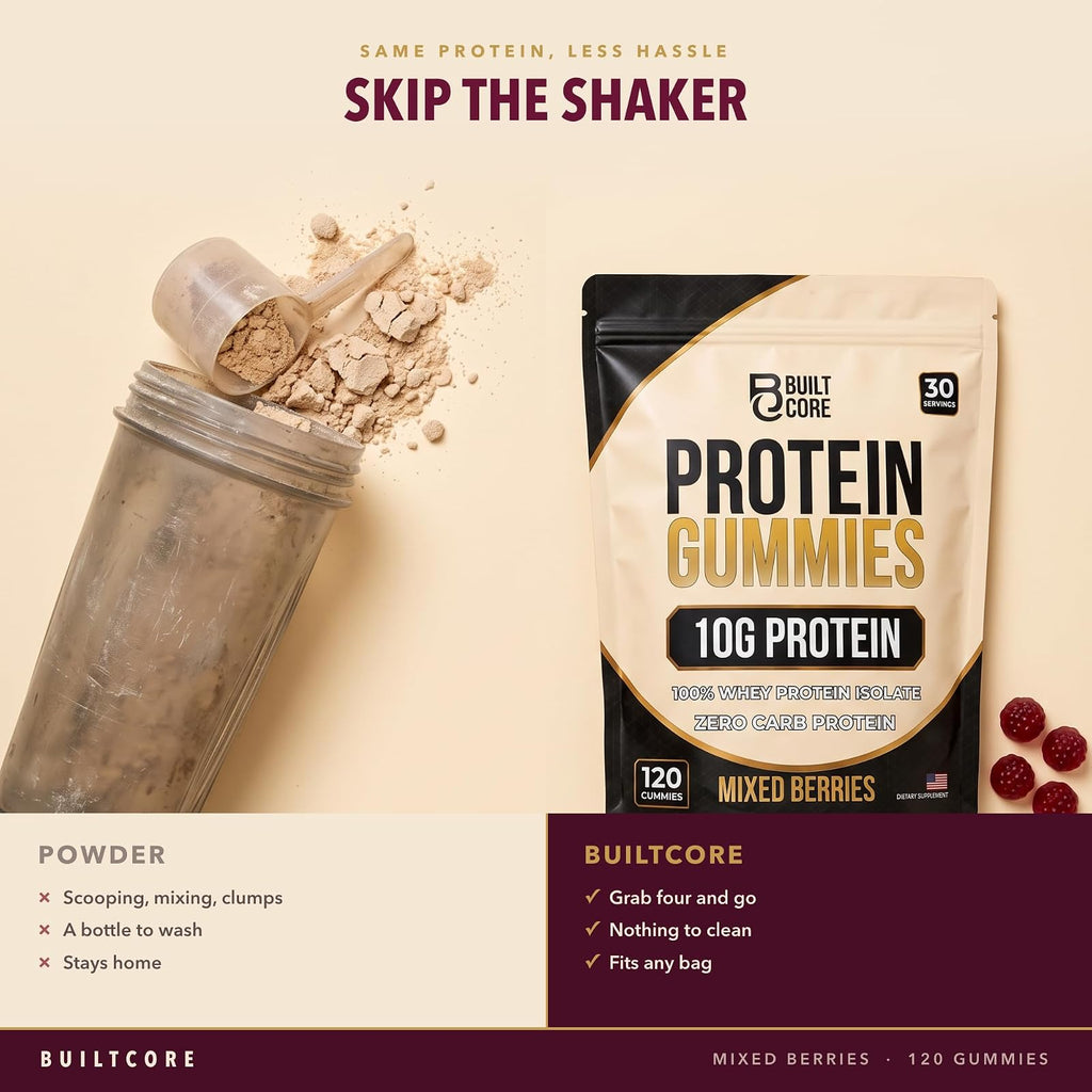 120 count protein gummies for convenience