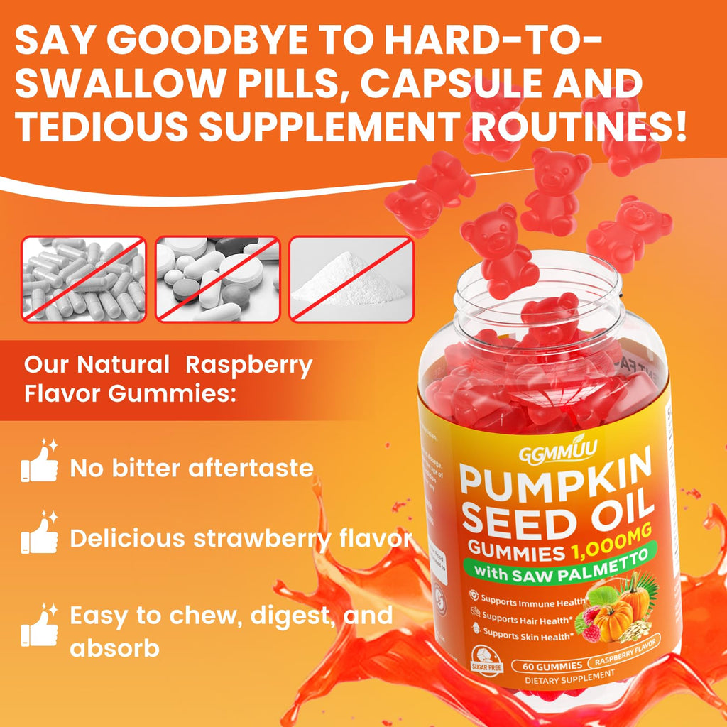 120 count pumpkin seed oil gummies