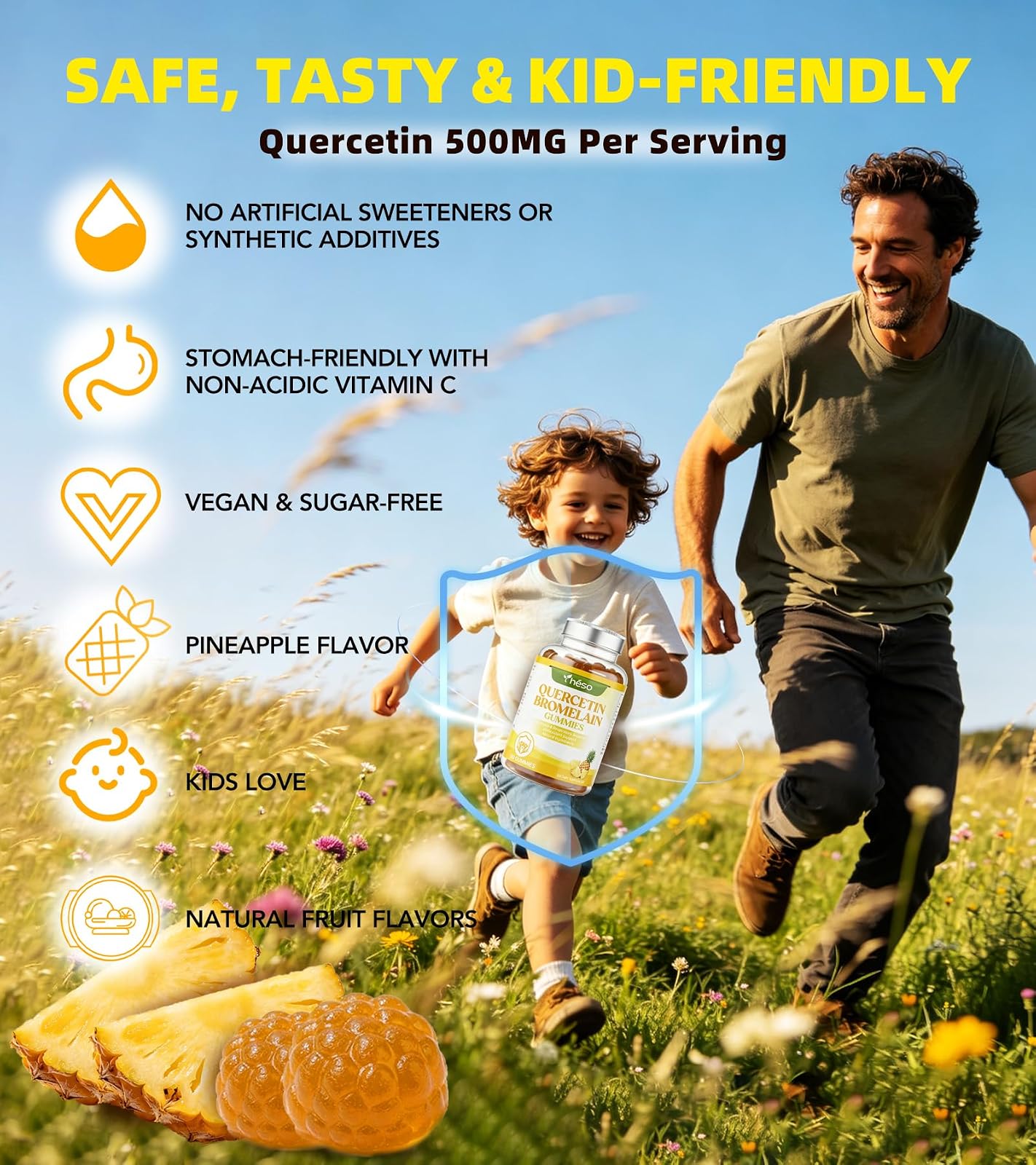 120 count Quercetin gummies for daily use