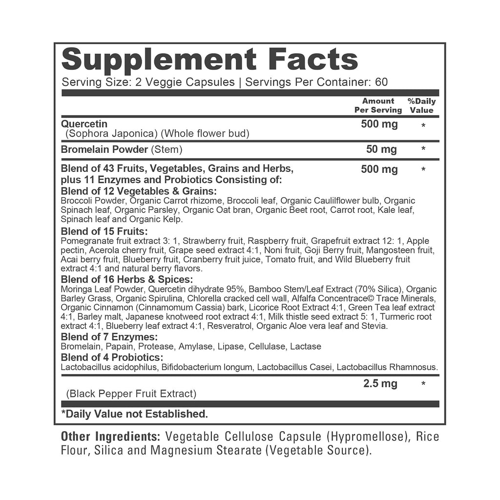 120 count quercetin veggie capsules