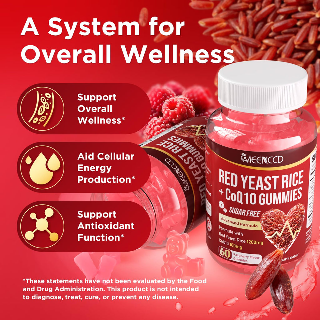 120 count red yeast rice gummies