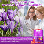 120 count saffron gummies for convenience