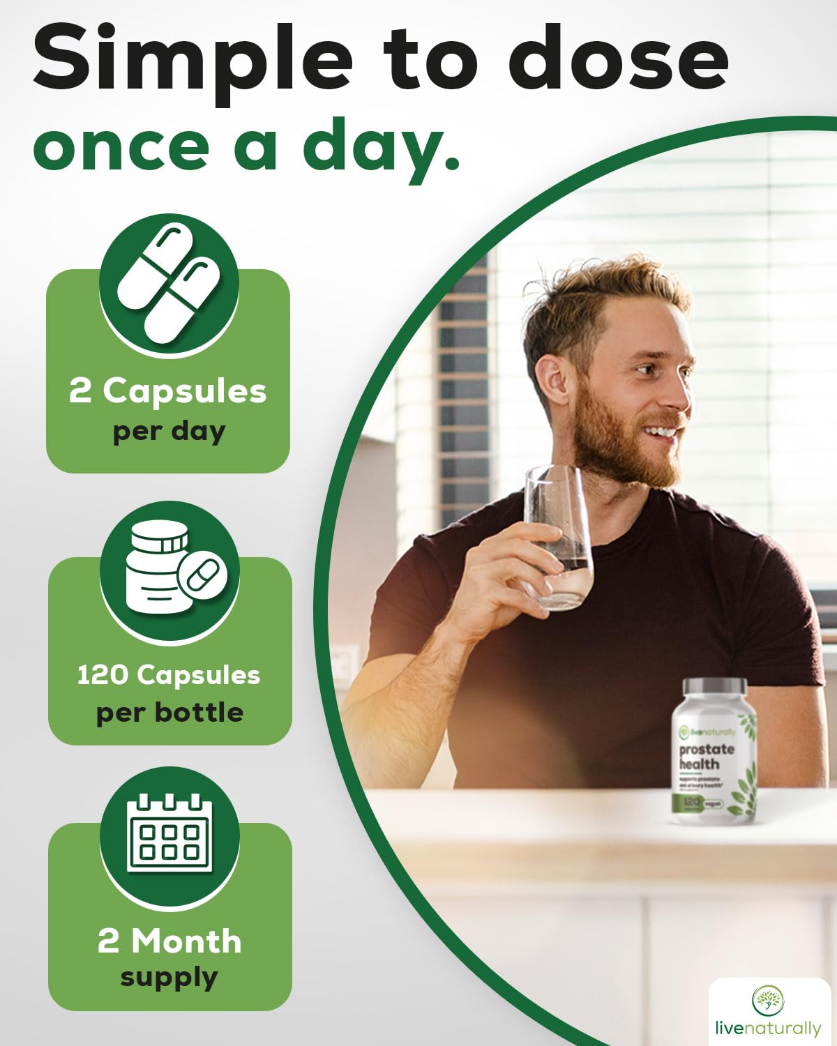 120 count saw palmetto dietary supplement