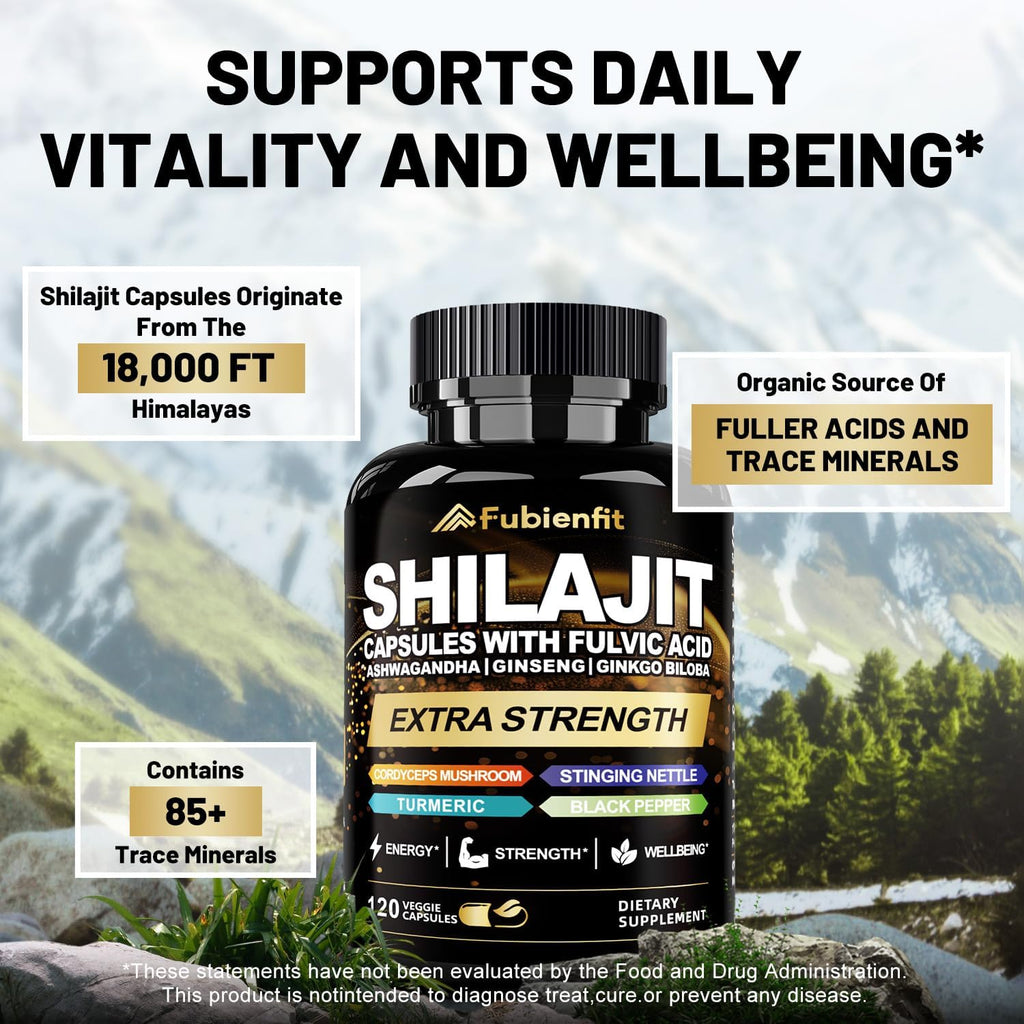 120 count Shilajit capsules benefits
