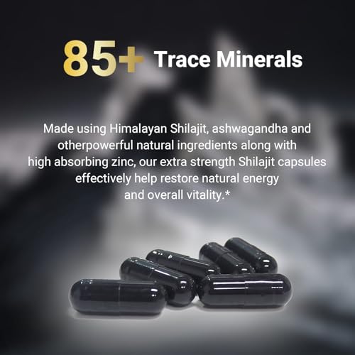 120 count shilajit capsules for men