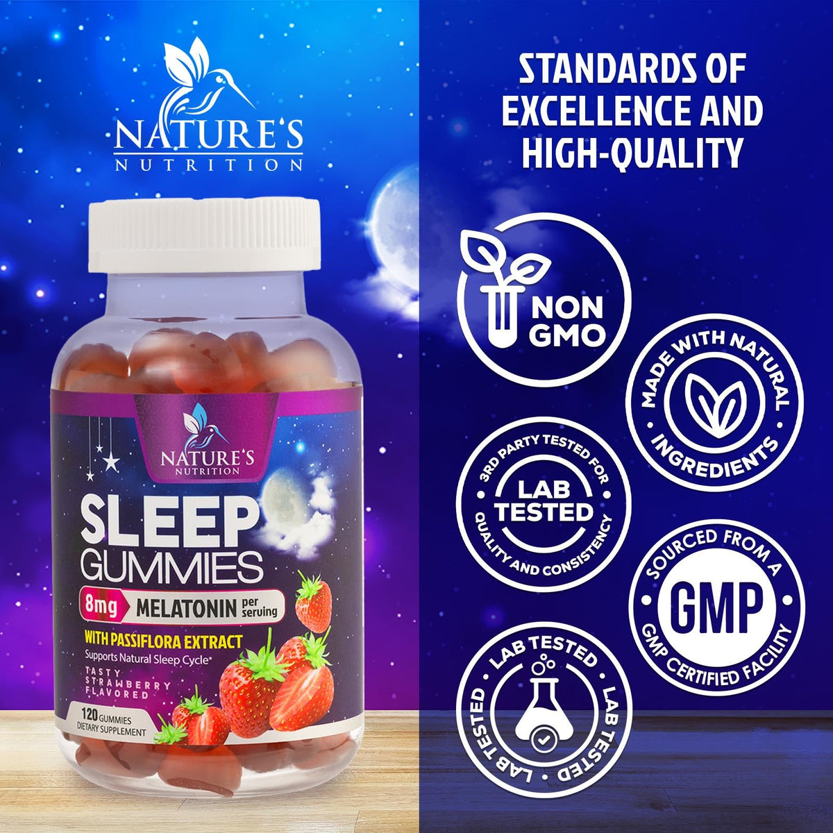 120 count sleep gummies for better sleep