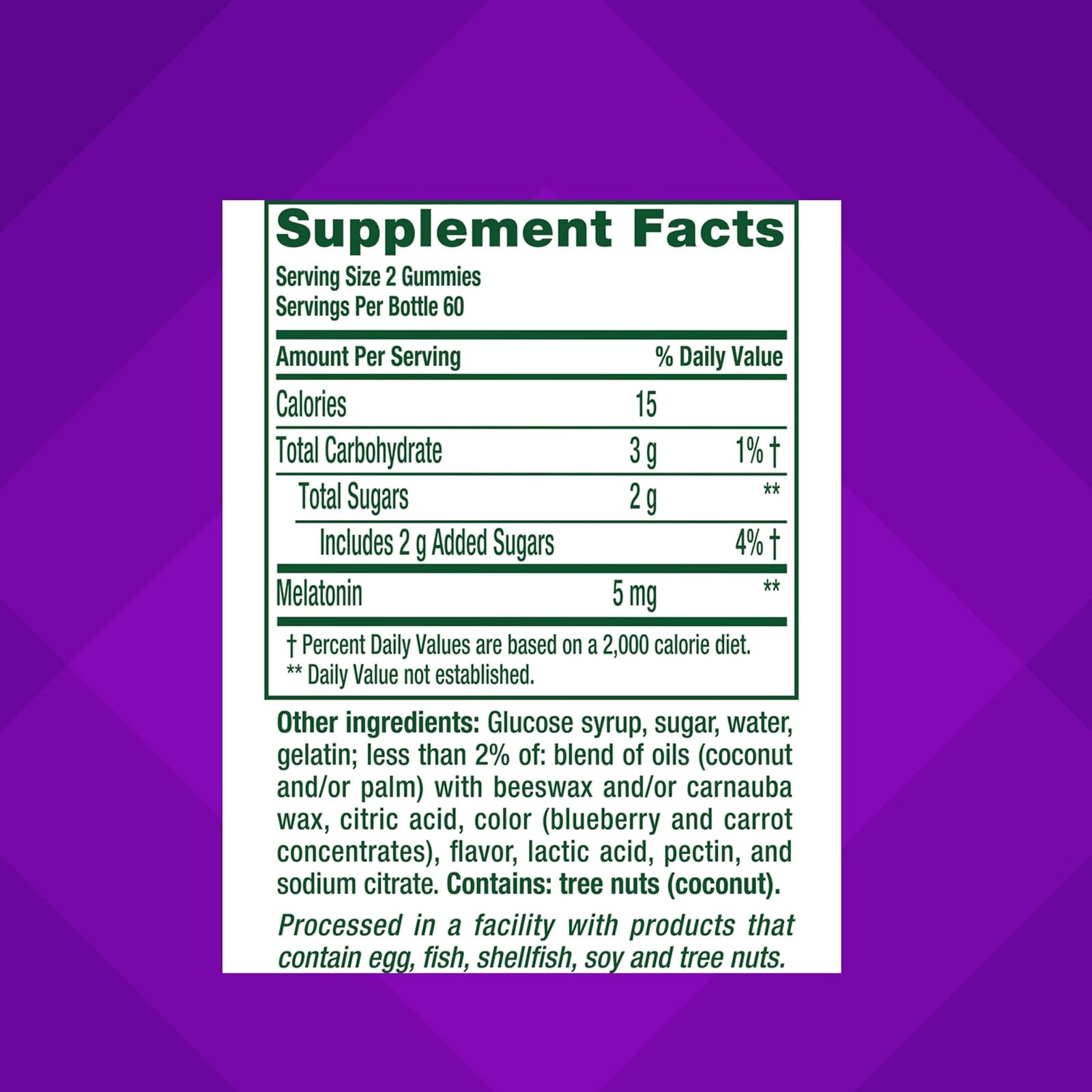 120 count sleep support gummies