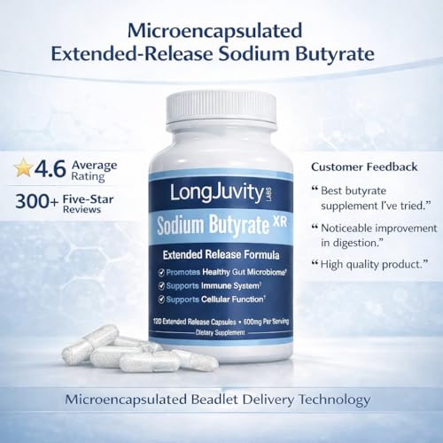 120 count sodium butyrate capsules