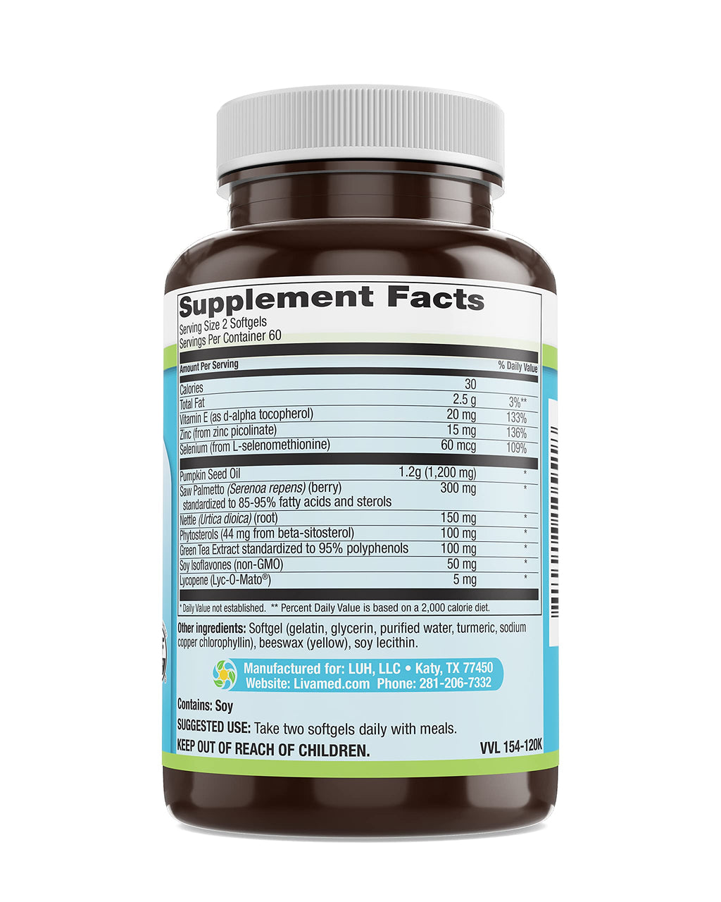 120 count softgels for convenience