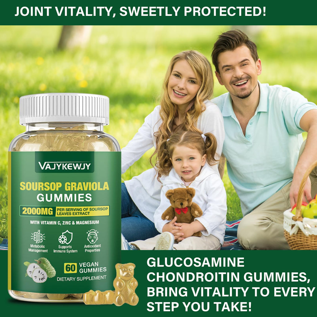 120 count soursop vitamin c gummies
