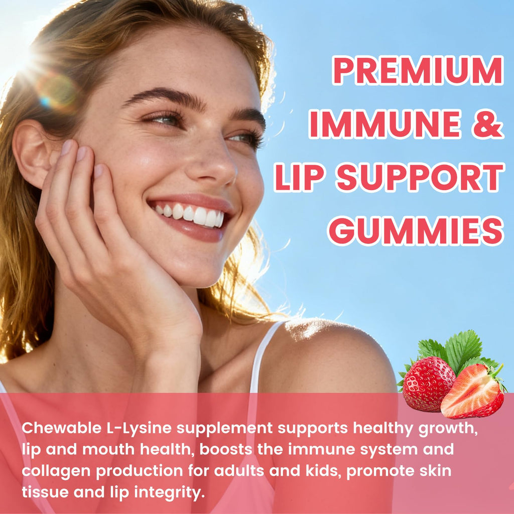 120 count strawberry L-Lysine supplements