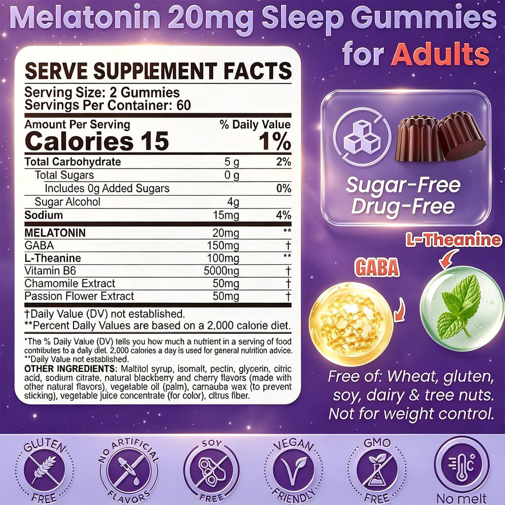 120 count sugar free sleep aid