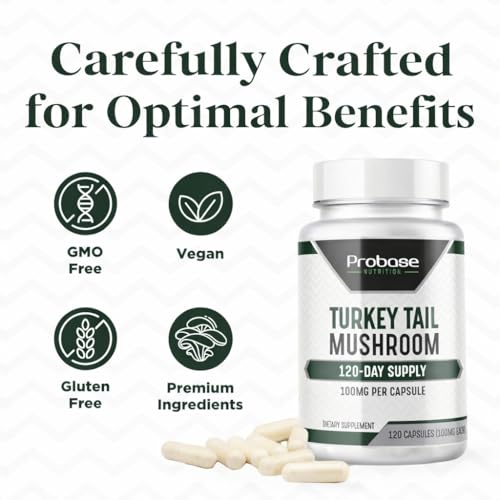 120 count Turkey Tail mushroom capsules