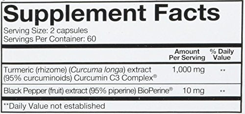 120 count turmeric capsules for convenience