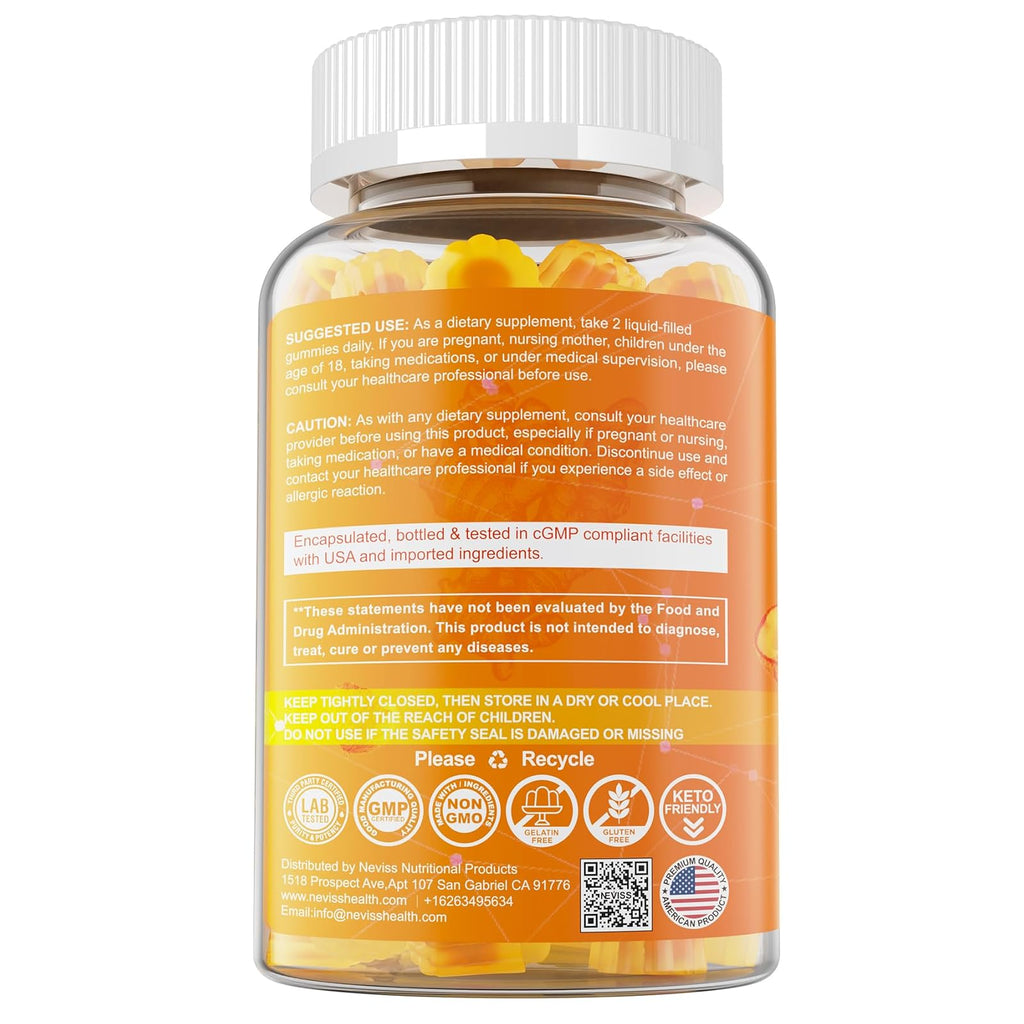 120 count turmeric curcumin gummy jar