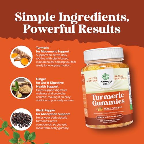 120 count turmeric gummy bottle