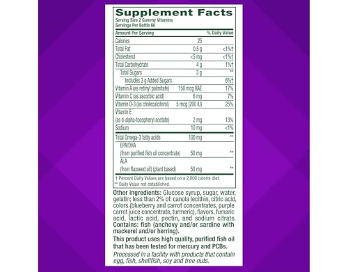 120 count Vitafusion omega-3 pack