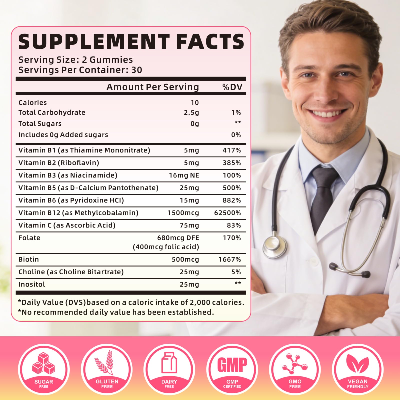 120 count Vitamin B Complex chewable vitamins