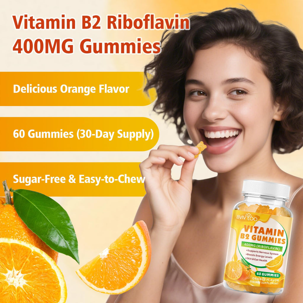 120 count Vitamin B2 gummies for convenience