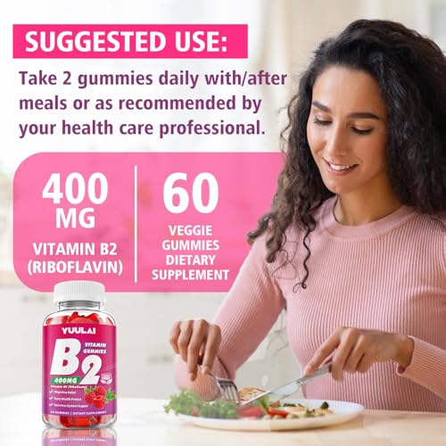 120 count Vitamin B2 gummy bottle