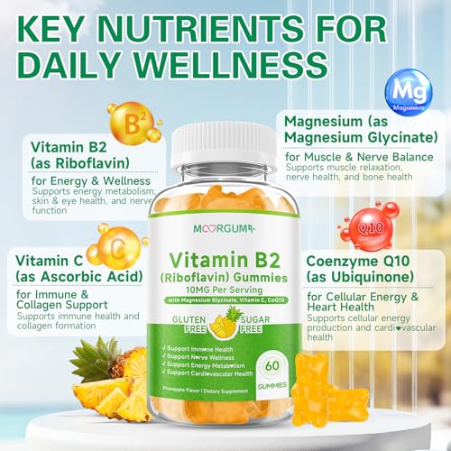 120 count Vitamin B2 gummy bottle