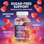 120 count vitamin c gummy bottle