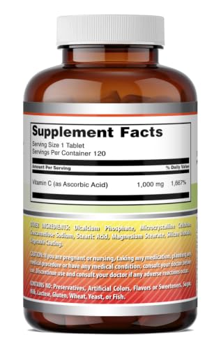 120 count Vitamin C supplement