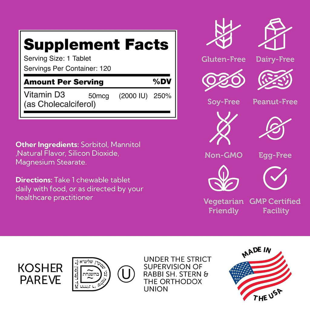 120 count vitamin D3 for daily use