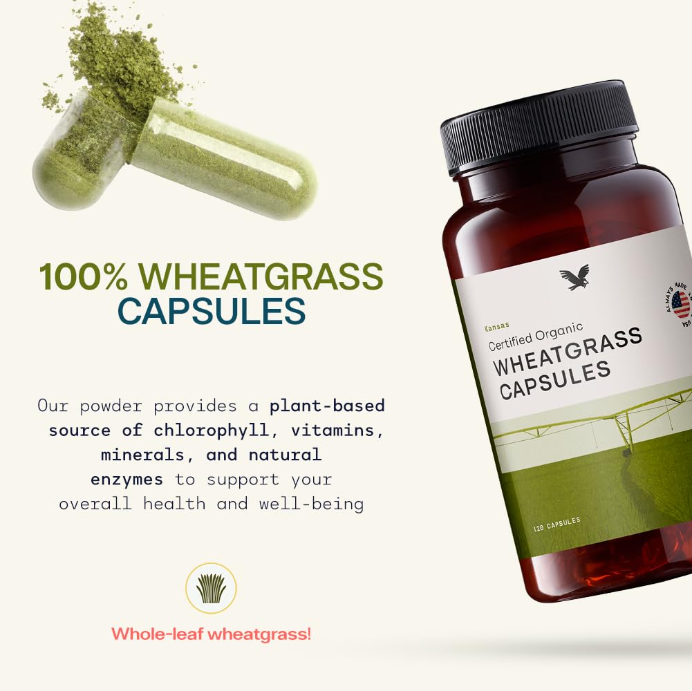 120 count wheatgrass supplement for energy