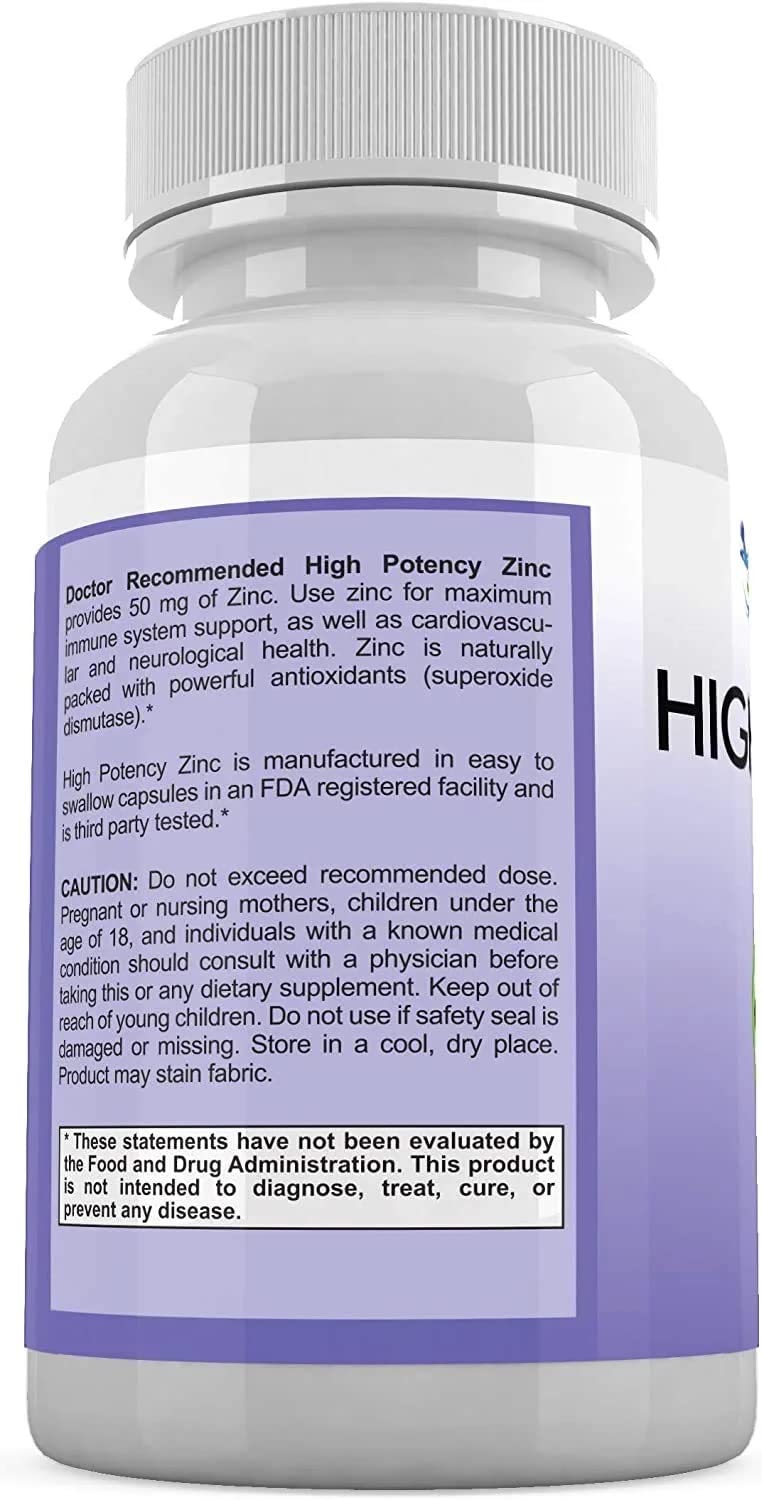 120 count zinc capsules