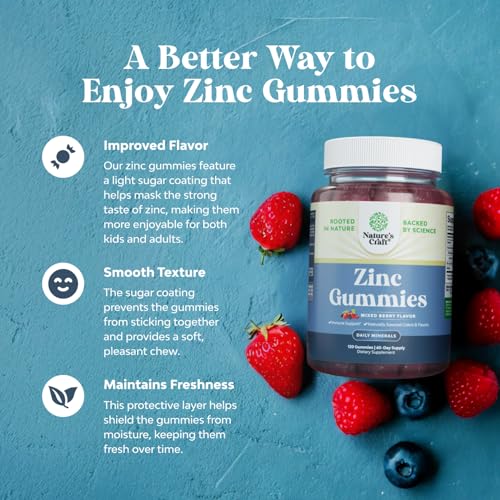120 count zinc gummies for daily use