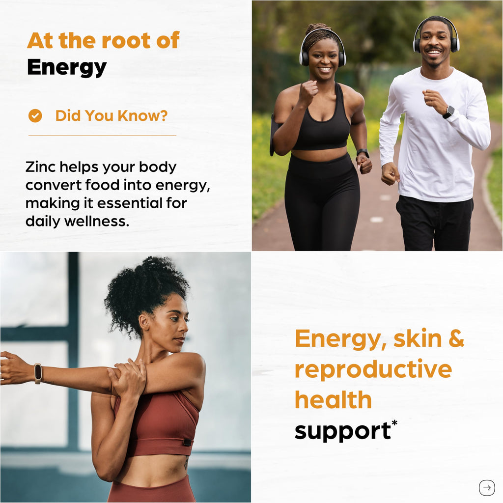 120 count zinc supplement bottle