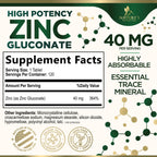120 count Zinc supplement for immunity
