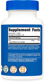 120 count zinc tablets for convenience