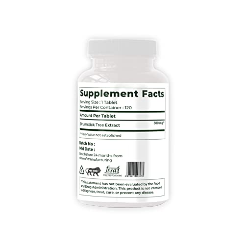 120 drumstick leaf tablets for wellness