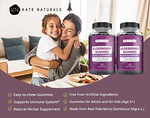 120 elderberry gummies for daily health
