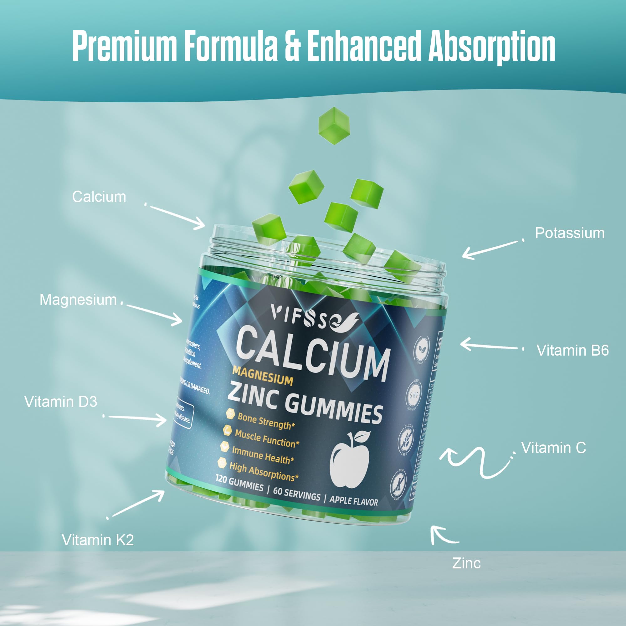 120 gummies for bone health