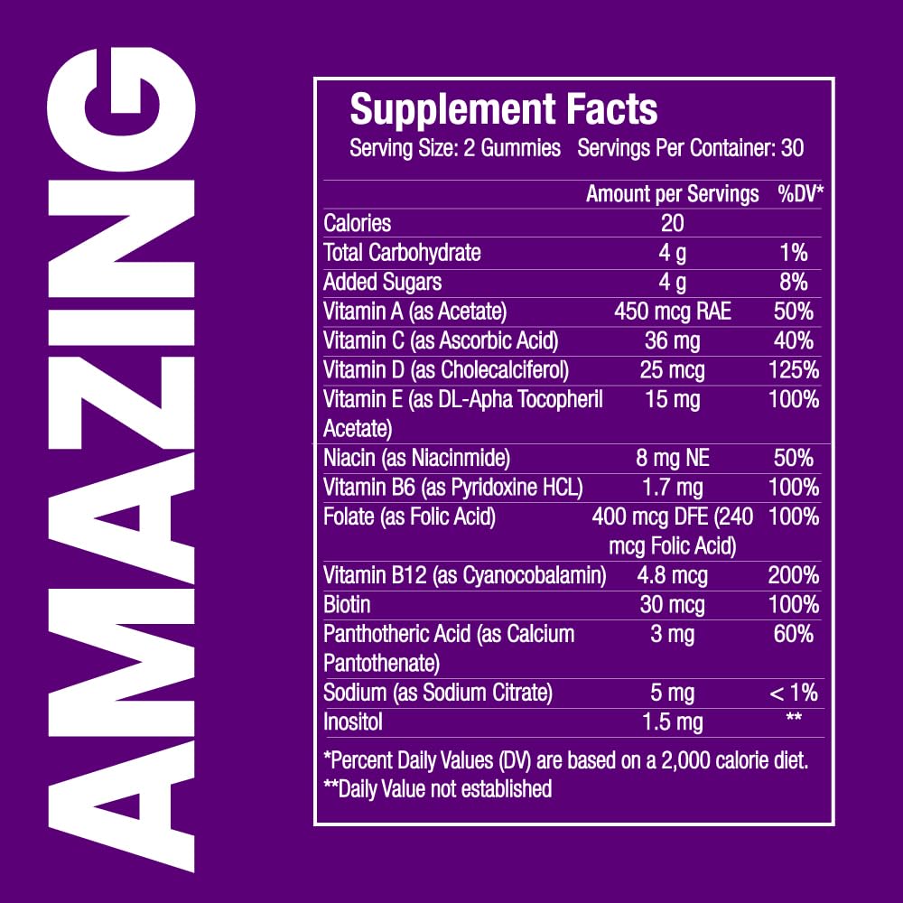 120 gummies for convenient nutrition
