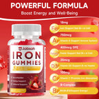 120 gummies for daily iron intake