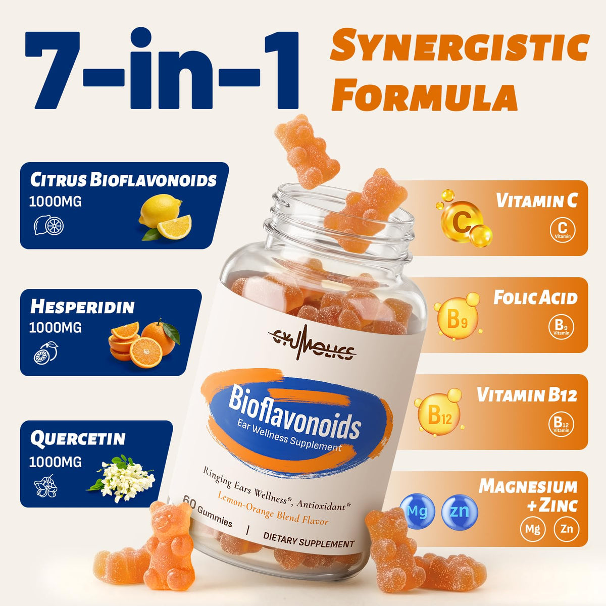 120 gummies for ear health support