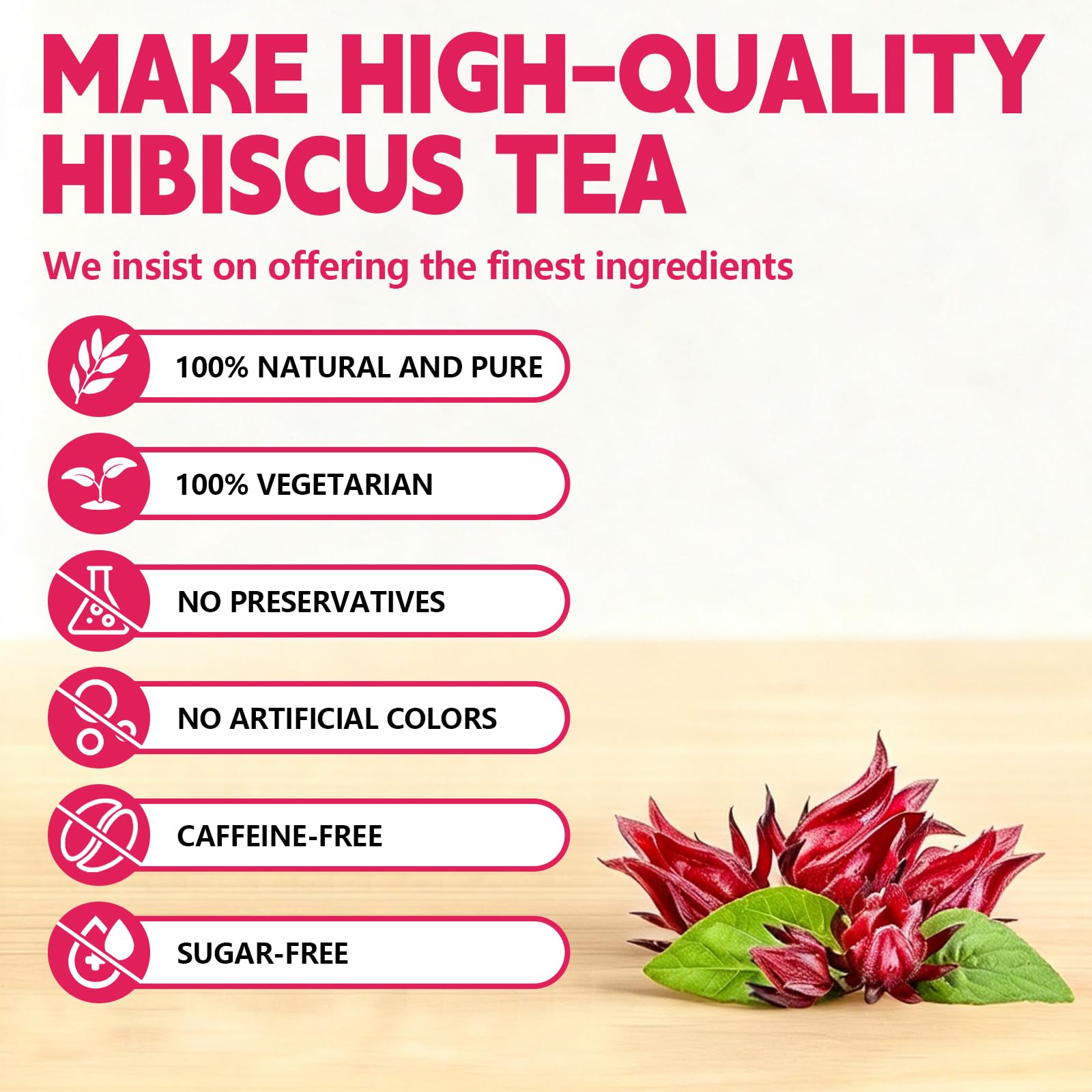 120 hibiscus tea bags for daily use