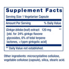 120 mg ginkgo biloba capsules for brain health
