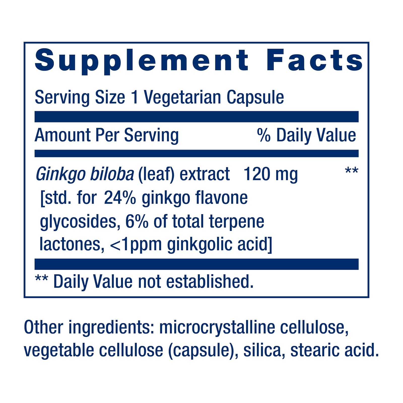 120 mg ginkgo biloba capsules for brain health
