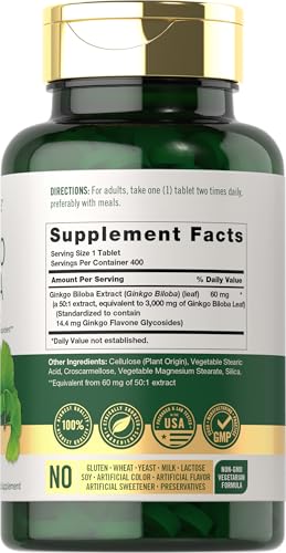 120 mg ginkgo biloba for memory